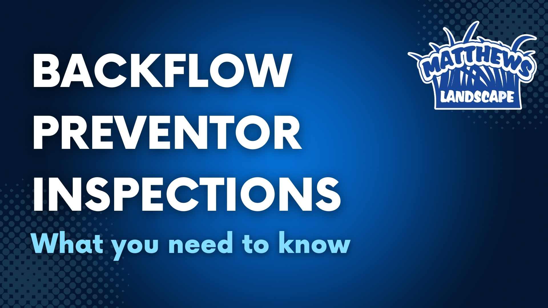 Backflow Preventer Inspections: What You Need to Know - Matthews ...